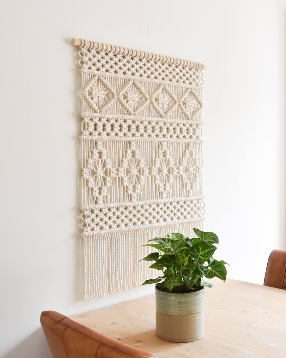 Macrame PATTERN Written PDF and Knot Guide Diy Macrame | Etsy