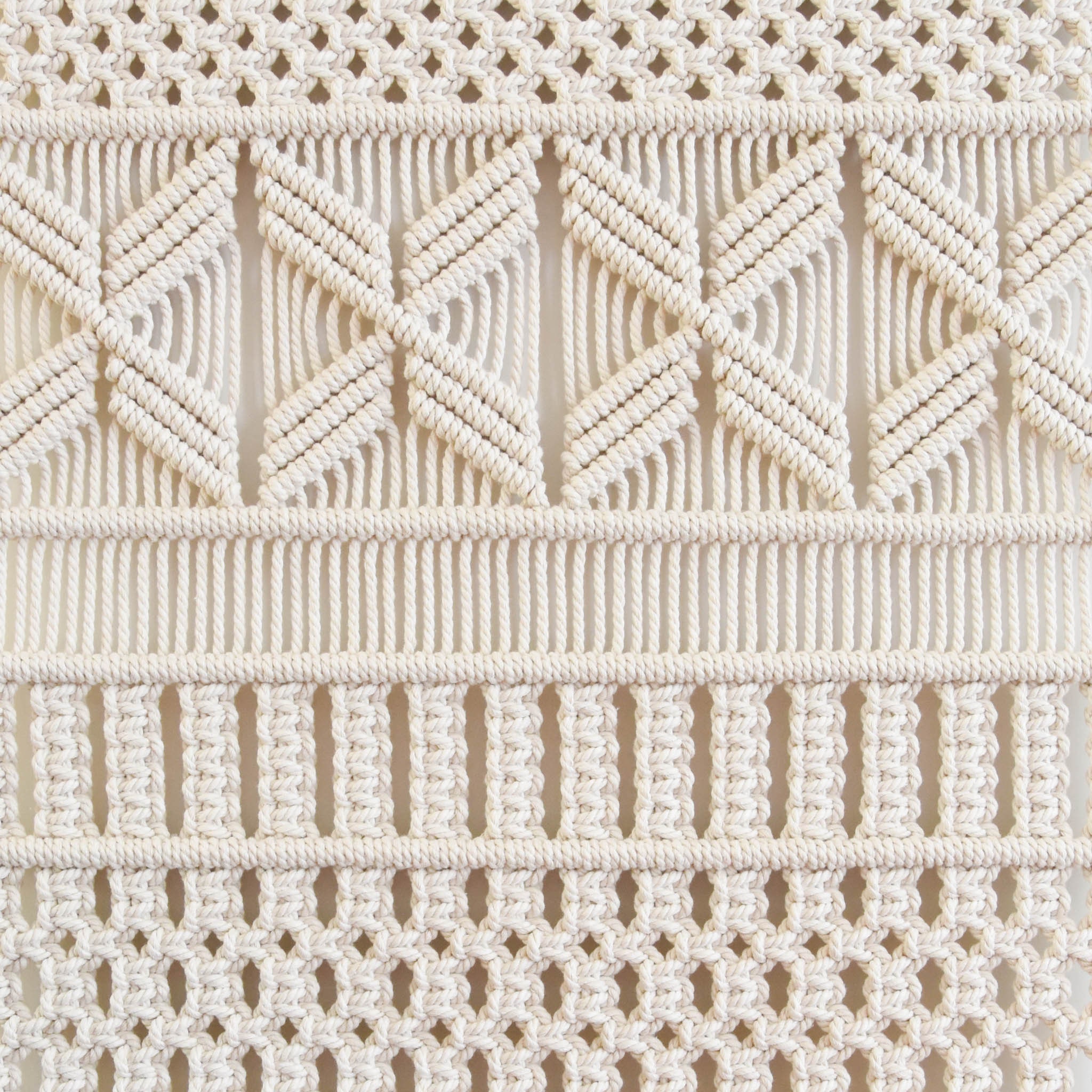 PATRÓN de macramé PDF escrito y guía de nudos colgante de pared de ...