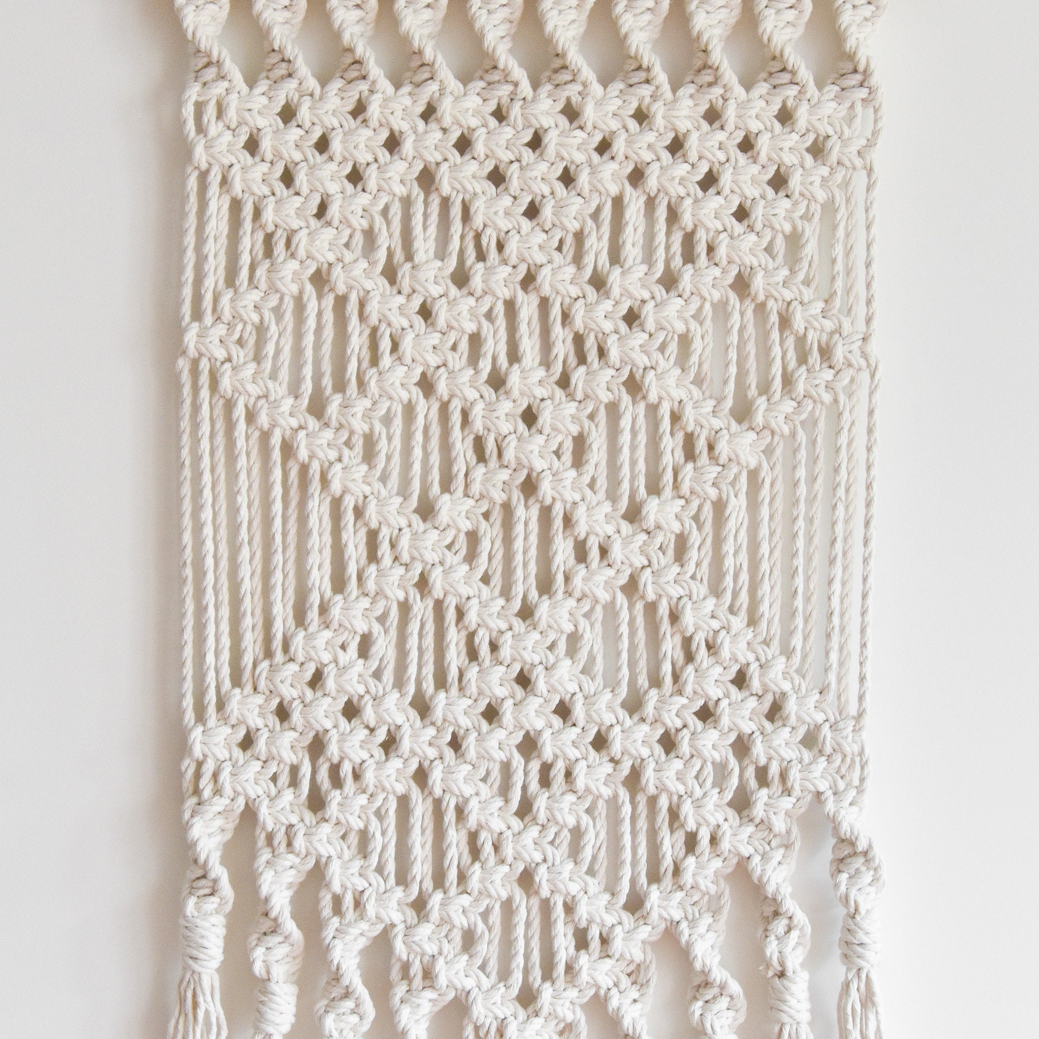 Macrame PATTERN - Written PDF and Knot Guide - Diy Macrame Wall Hanging ...