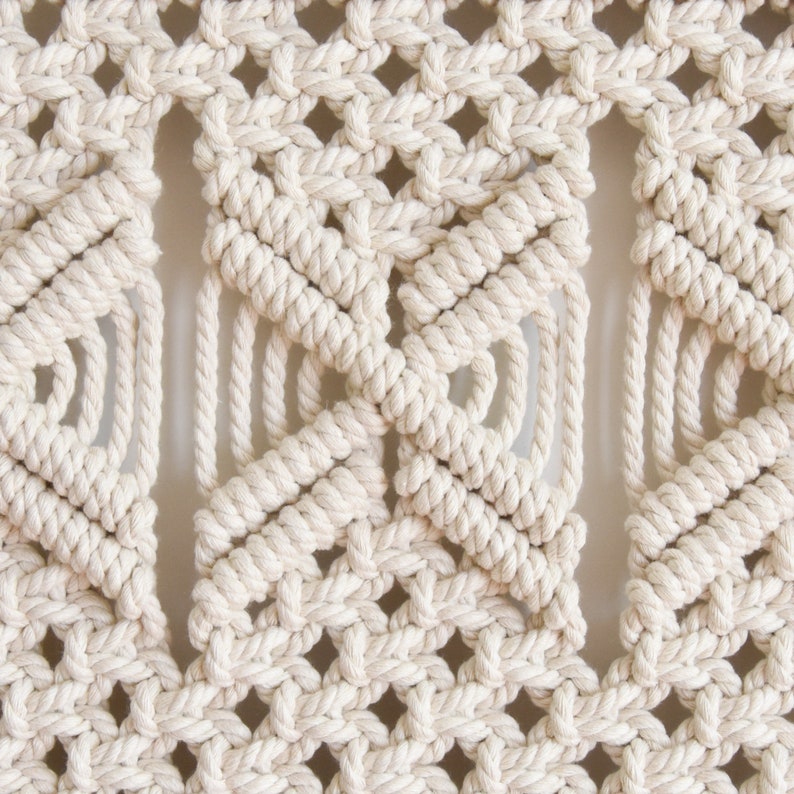 Macrame PATTERN Written PDF and Knot Guide Diy Macrame - Etsy