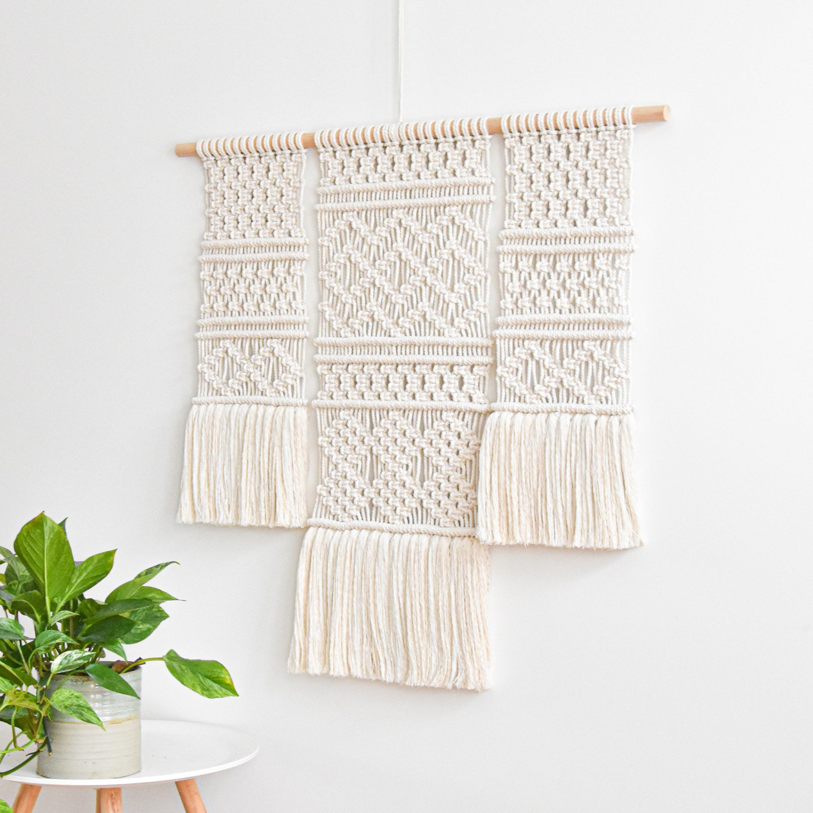 Macrame PATTERN - Written PDF and Knot Guide - Diy Macrame Wall Hanging ...