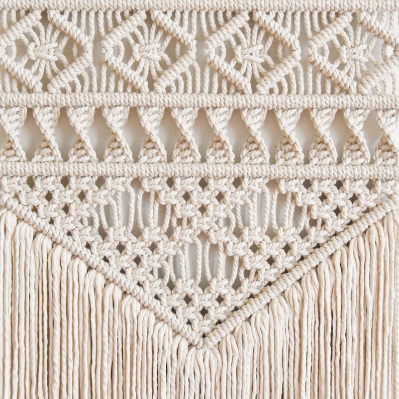 Macrame PATTERN - Written PDF and Knot Guide - Diy Macrame Wall Hanging ...