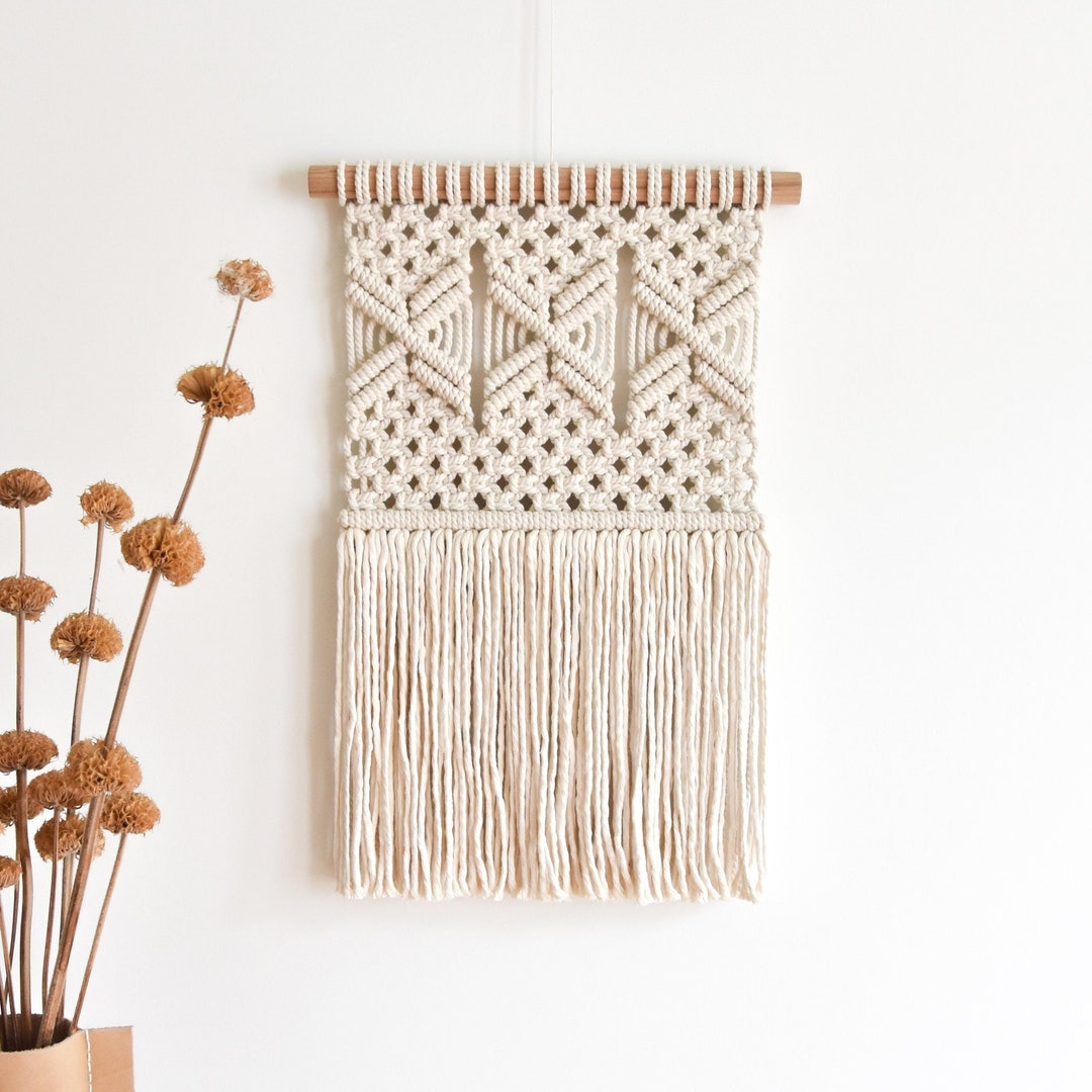Macrame PATTERN - Written PDF and Knot Guide - Diy Macrame Wall Hanging ...