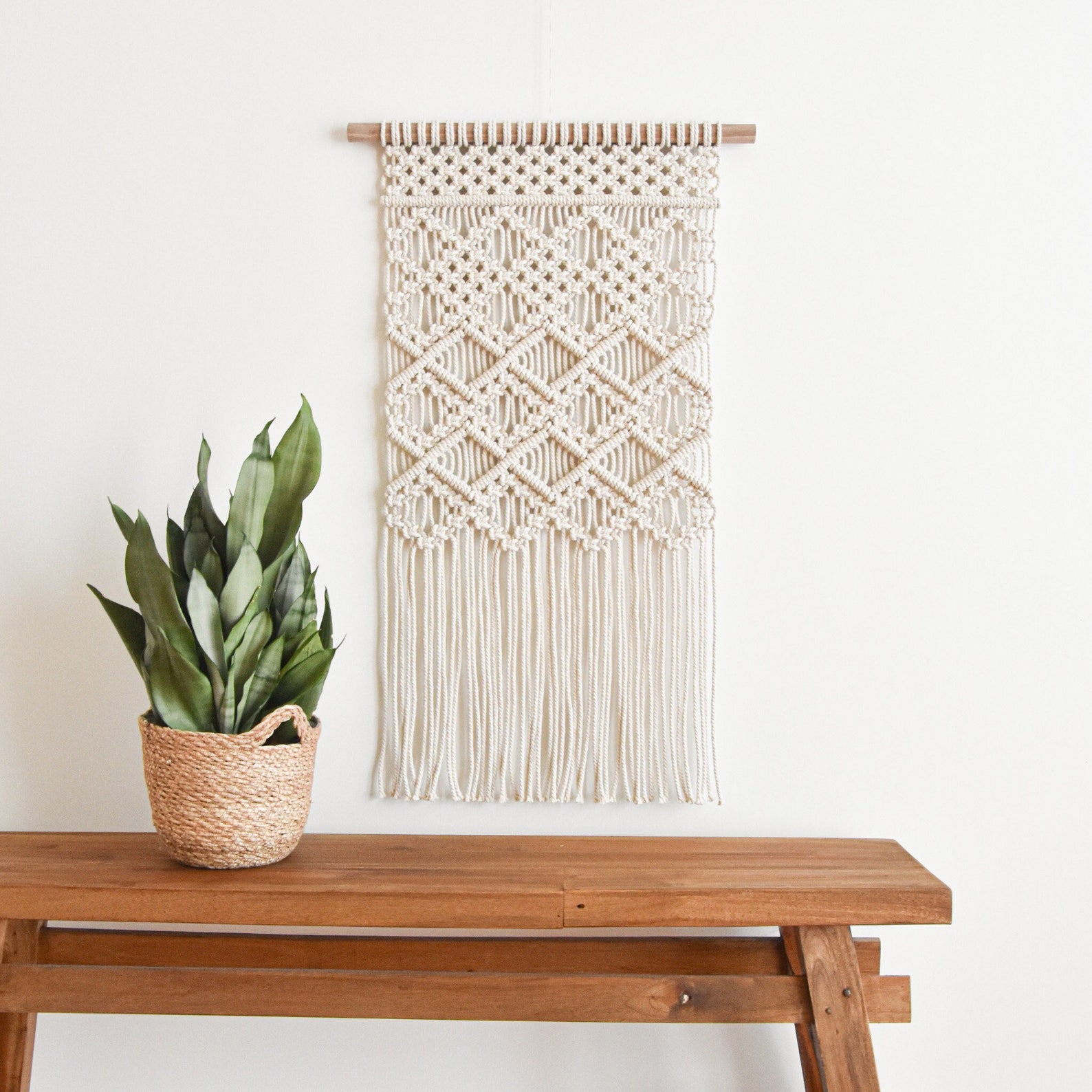 Macrame PATTERN - Written PDF and Knot Guide - Diy Macrame Wall Hanging ...