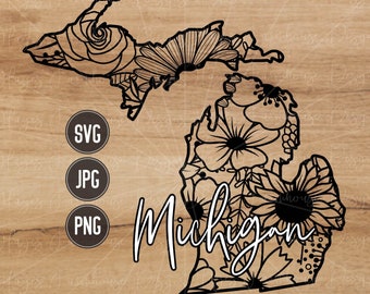 New Hampshire SVG PNG JPG State of New Hampshire Floral State Mandala ...