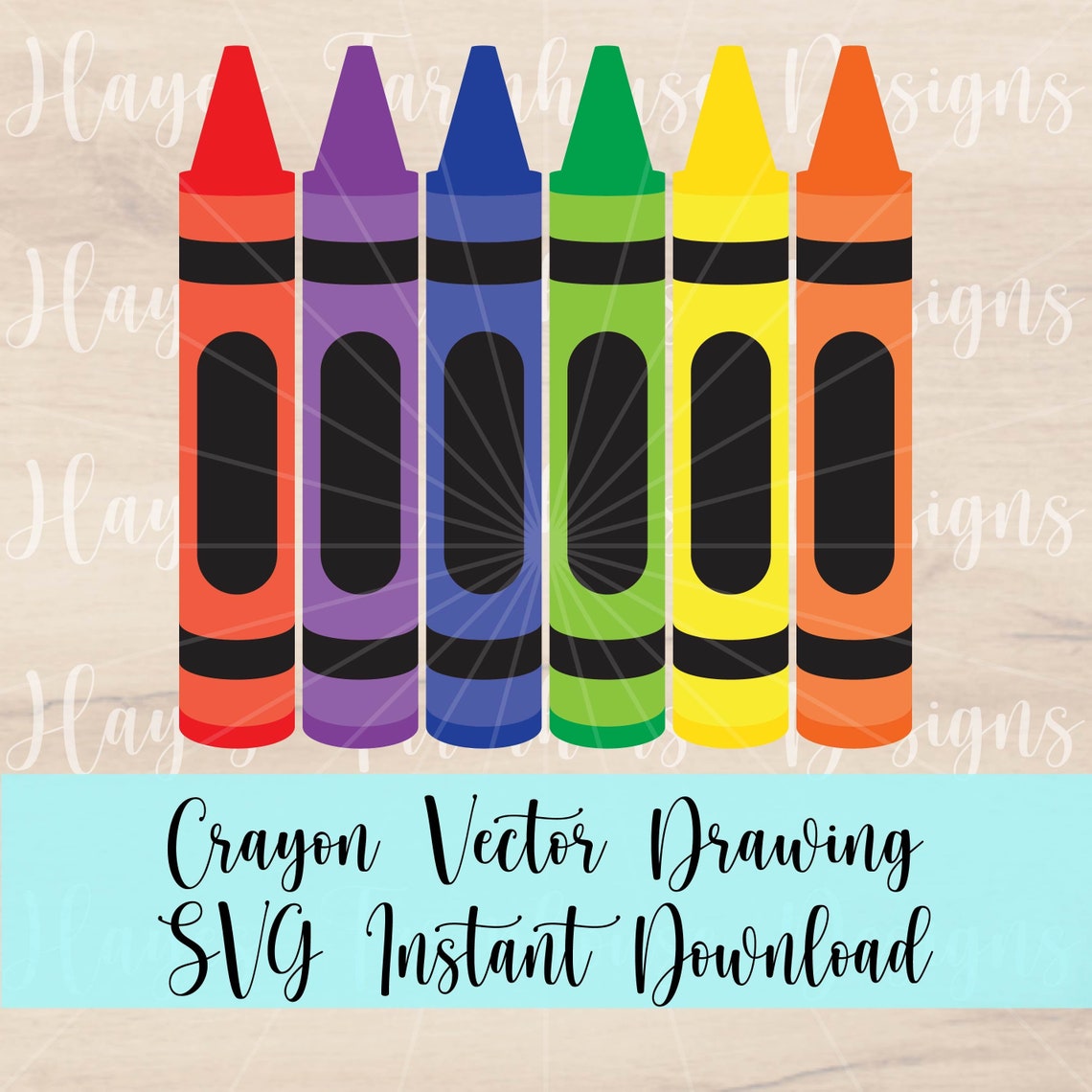 Crayon SVG Back to School SVG Teacher Classroom Cut File Instant ...