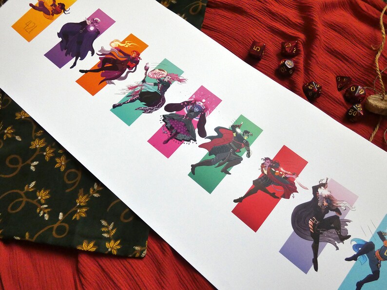 Critical Role Mighty Nein Banner Poster - Etsy
