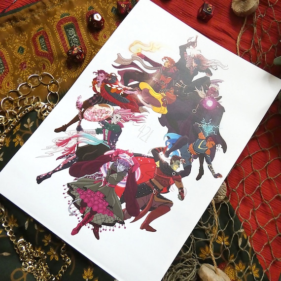 Critical Role Mighty Nein A4 Poster | Etsy
