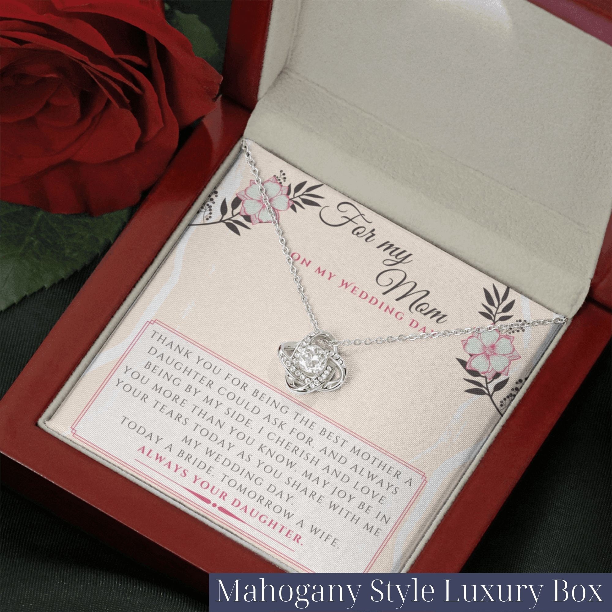 Mom Wedding Gift From Bride, Mother of the Bride Necklace, Wedding Gift ...
