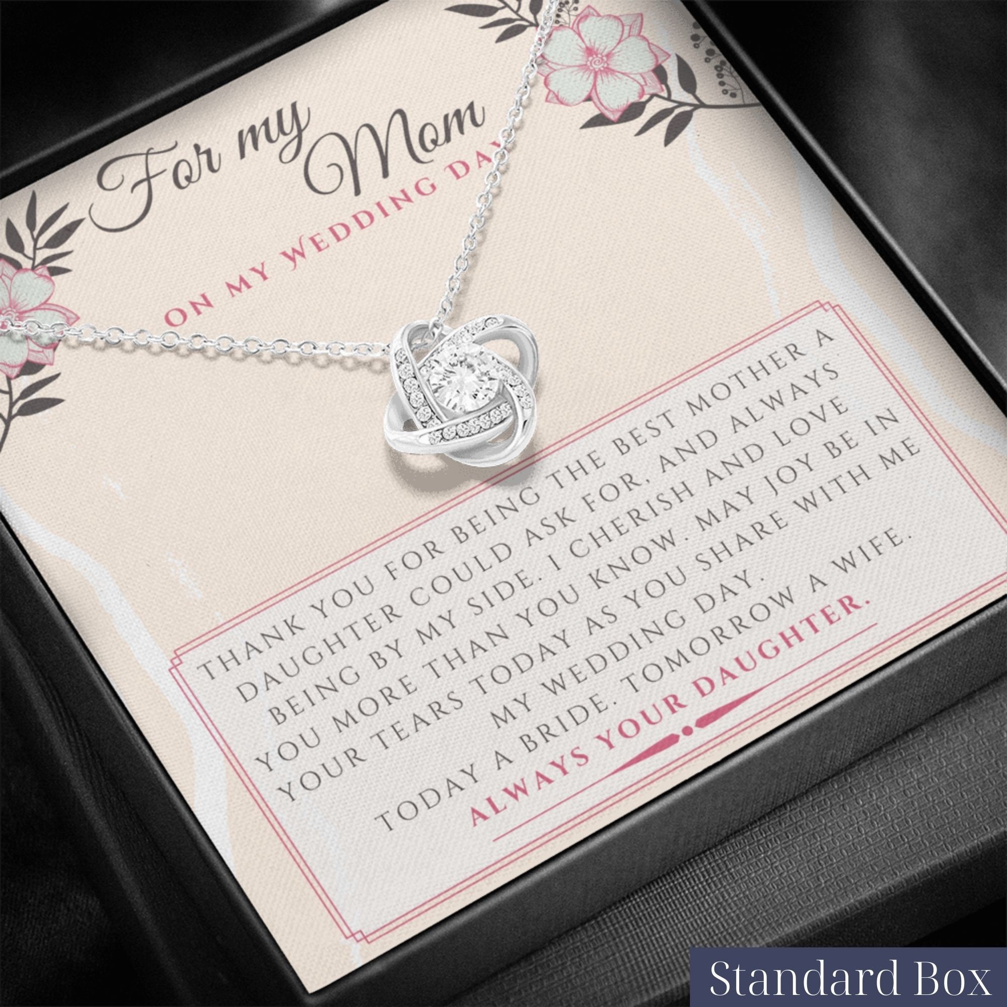 Mom Wedding Gift From Bride, Mother of the Bride Necklace, Wedding Gift ...