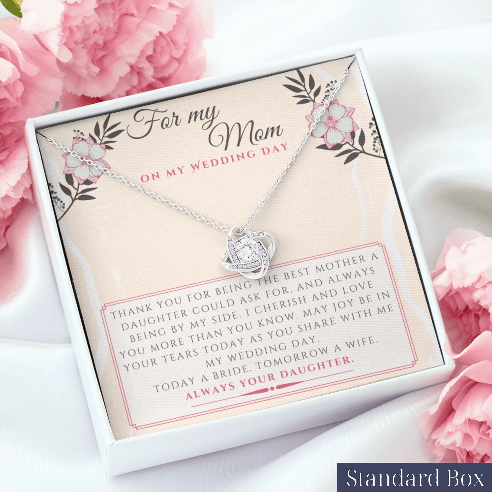 Mom Wedding Gift From Bride, Mother of the Bride Necklace, Wedding Gift ...