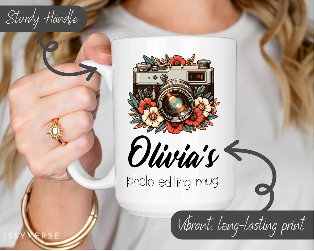 Photographer Mug Personalized, Photographer Coffee Mug, Photo Editor ...