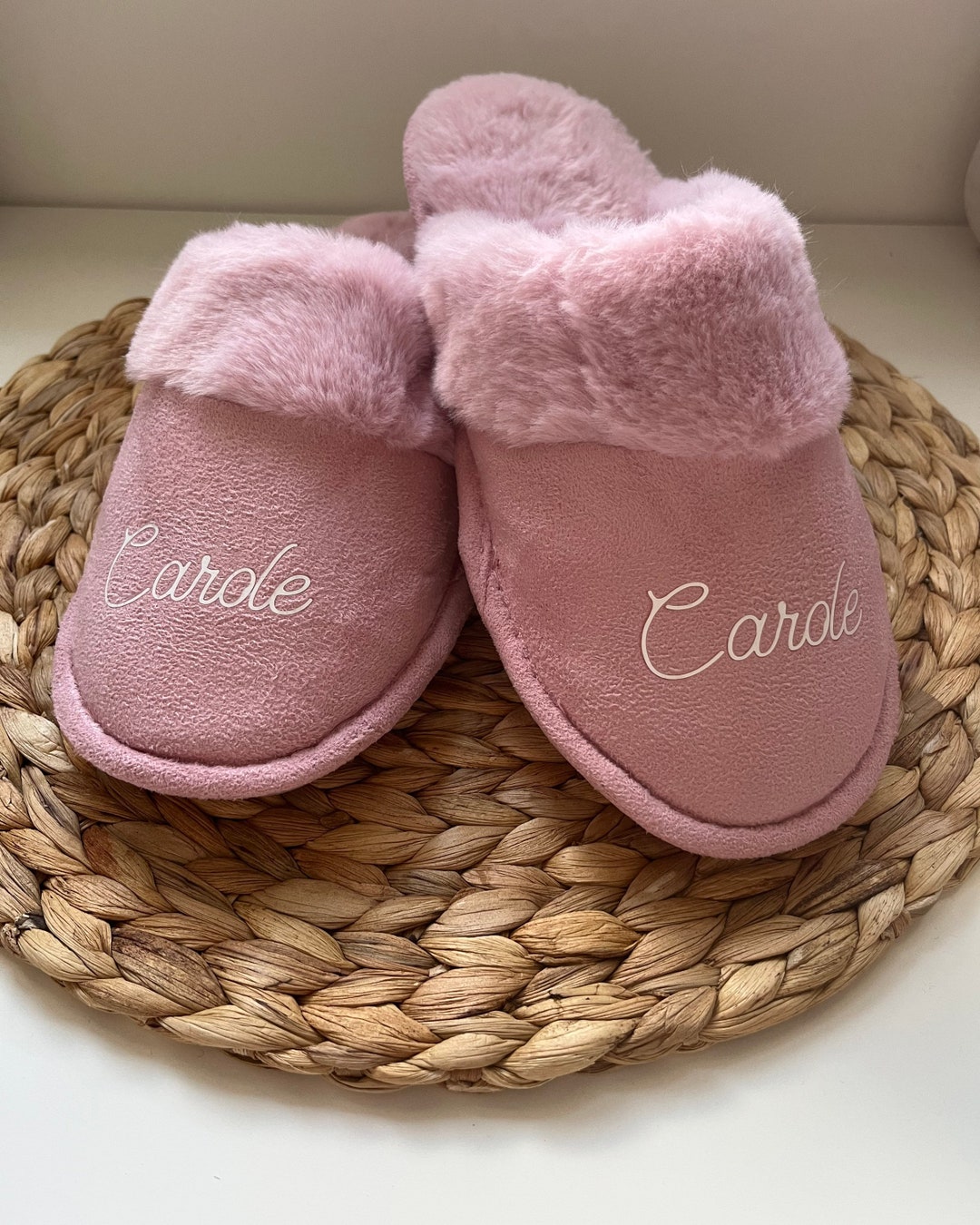 Personalised Slippers, Ladies Slippers, Gift for Mom, Personalised ...