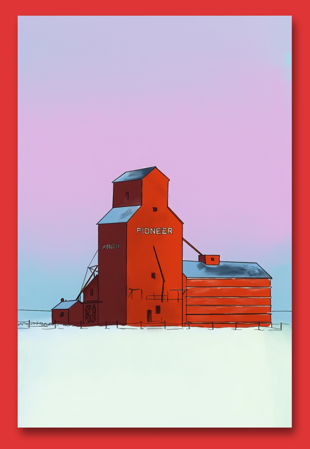 Grain Bin Greeting Card blank - Etsy