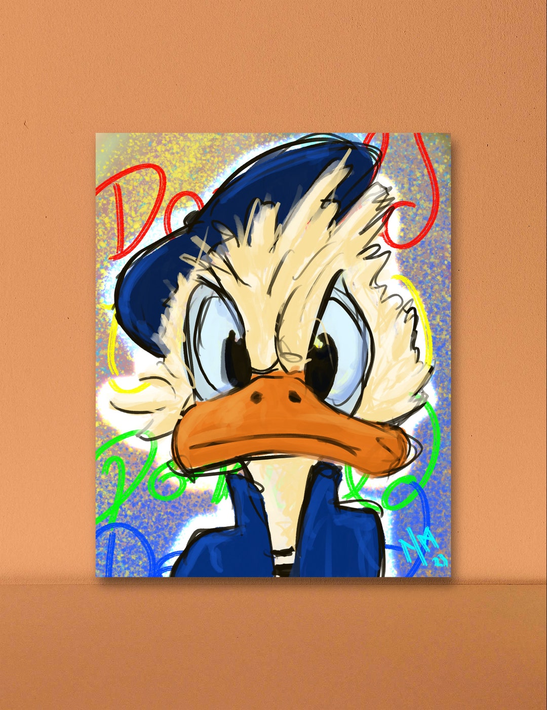 Donald Duck and Scrooge Mcduck, 2 Pack, Art Prints - Etsy