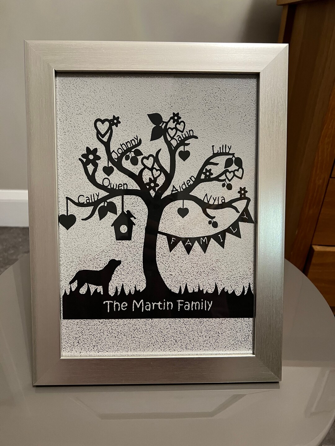 Family Tree Paper Cut Personalised Paper Cut - Etsy