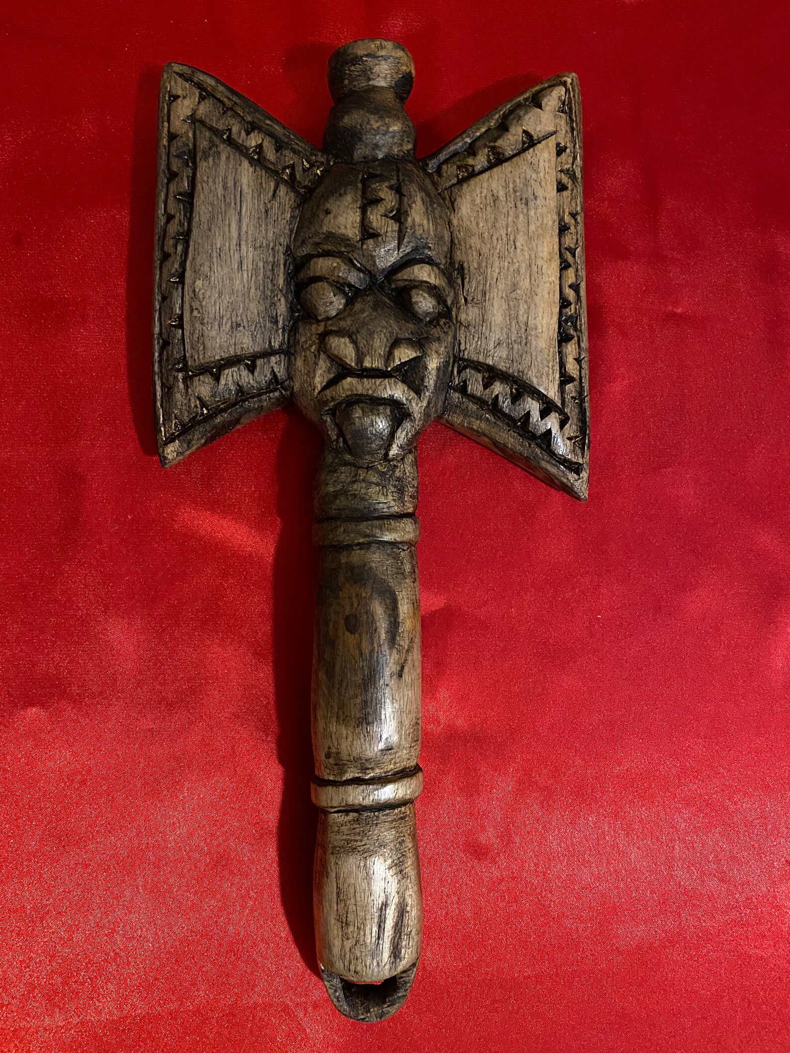 Ose Sango wood Axe double edge Chango Kabiosile | Etsy