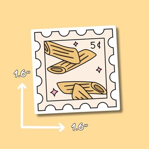 Pasta Stickers || Waterproof Sticker || Stamp Stickers || Water Bottle ...