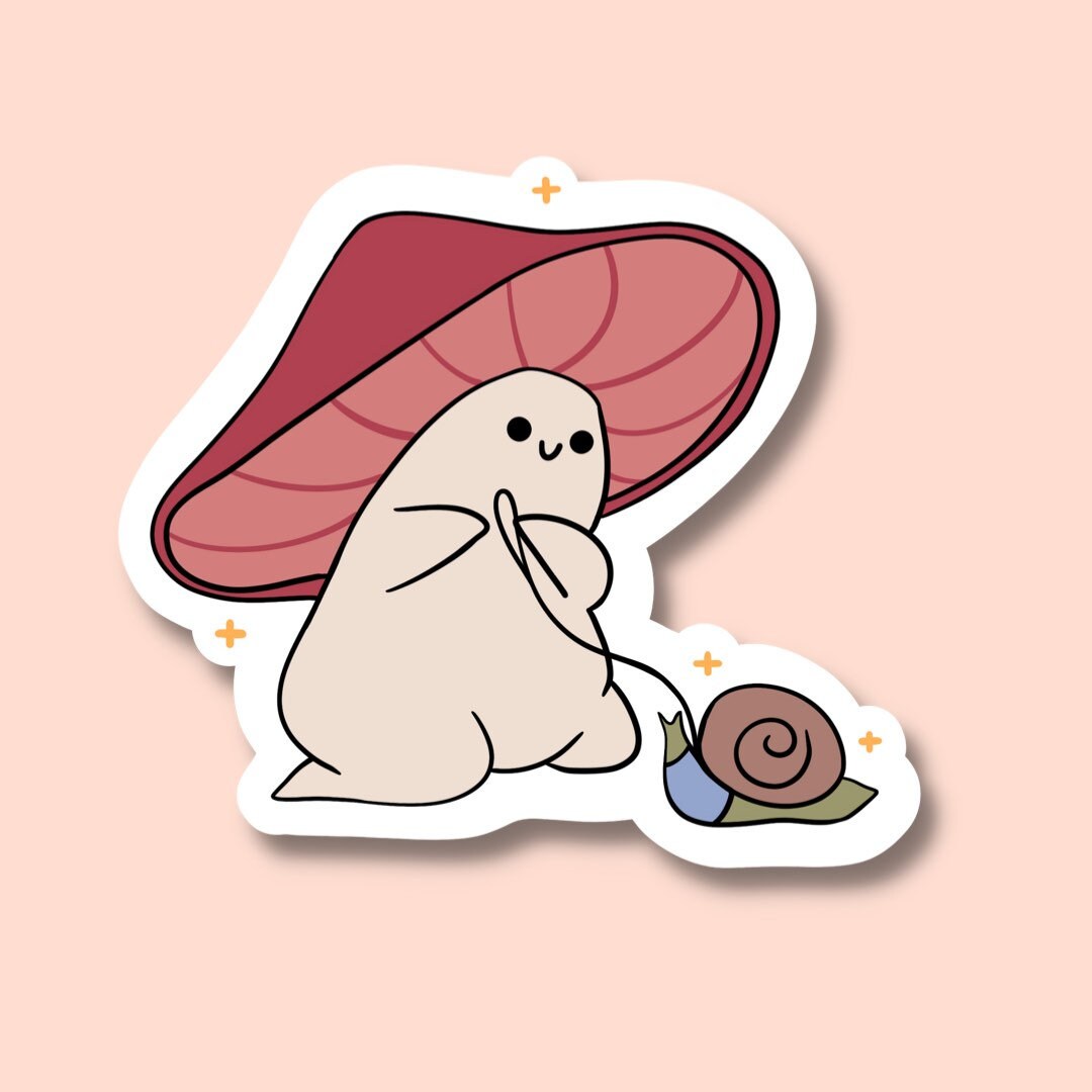 Mushroom Stickers Cute Sticker Waterproof Laptop - Etsy