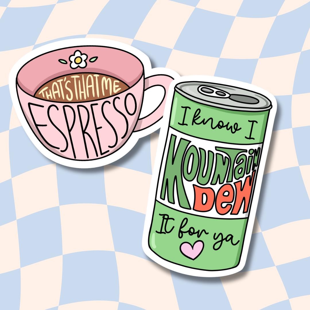 Espresso Sticker || Stickers || Lyrics Stickers || Sticker Aesthetic ...