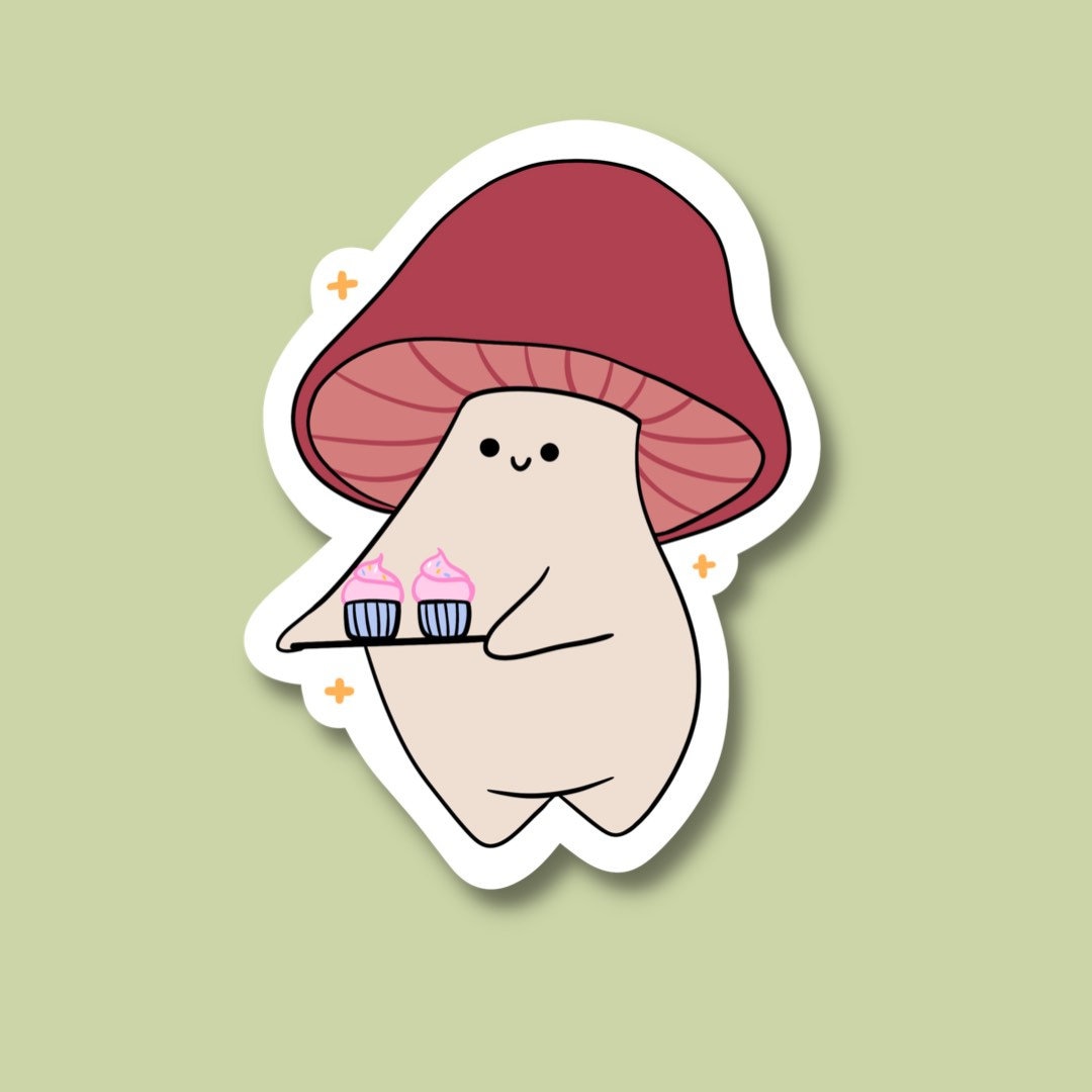 Mushroom Stickers Cute Sticker Waterproof Laptop - Etsy