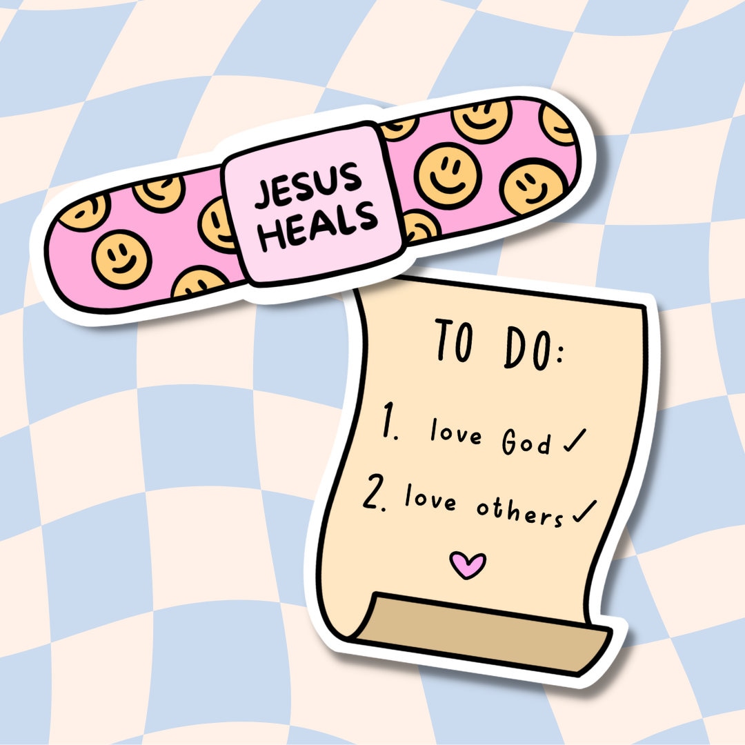 Jesus Heals Sticker Waterproof Faith Stickers Sticker Aesthetic Laptop ...