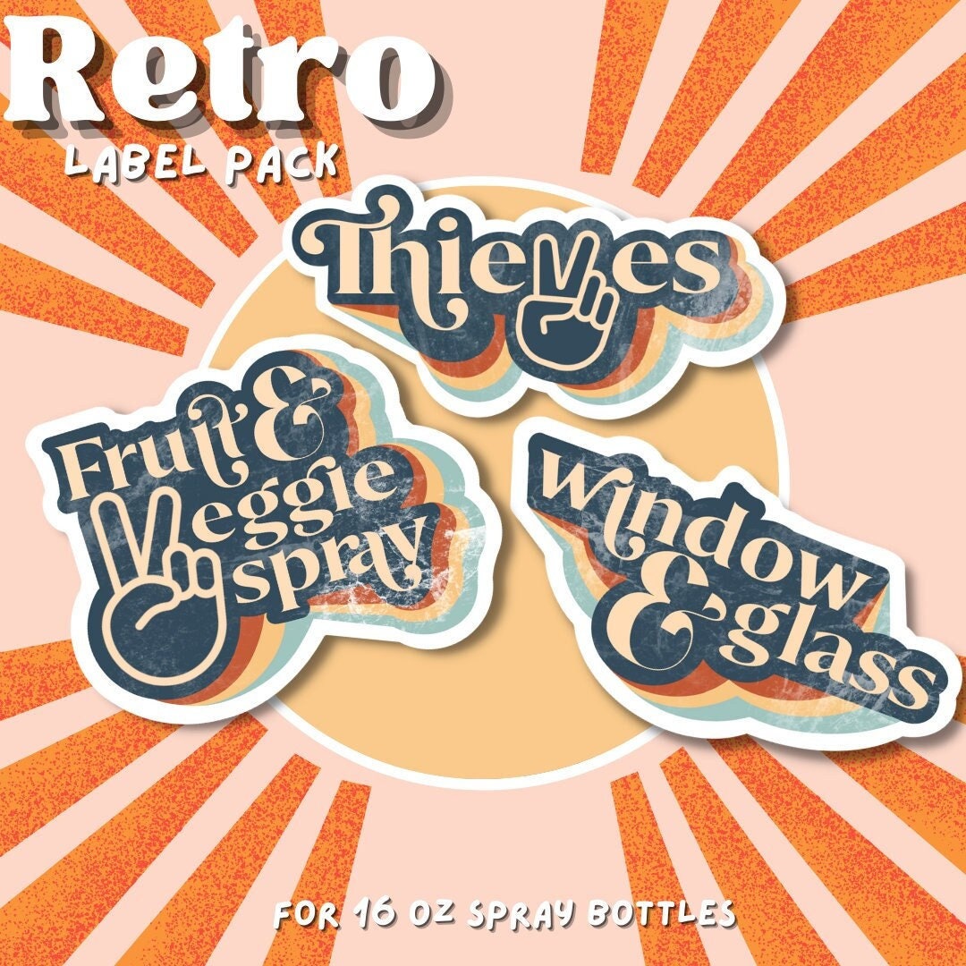 Retro Thieves Label || Thieves Cleaner Label || Labels || Waterproof ...