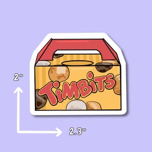 Waterproof Coffee Stickers: Iced Capp, Donut, Cookie - Etsy