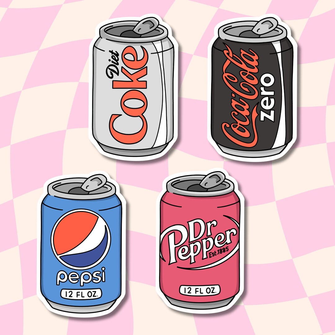 Soda Can Sticker: Waterproof Laptop Decal - Etsy