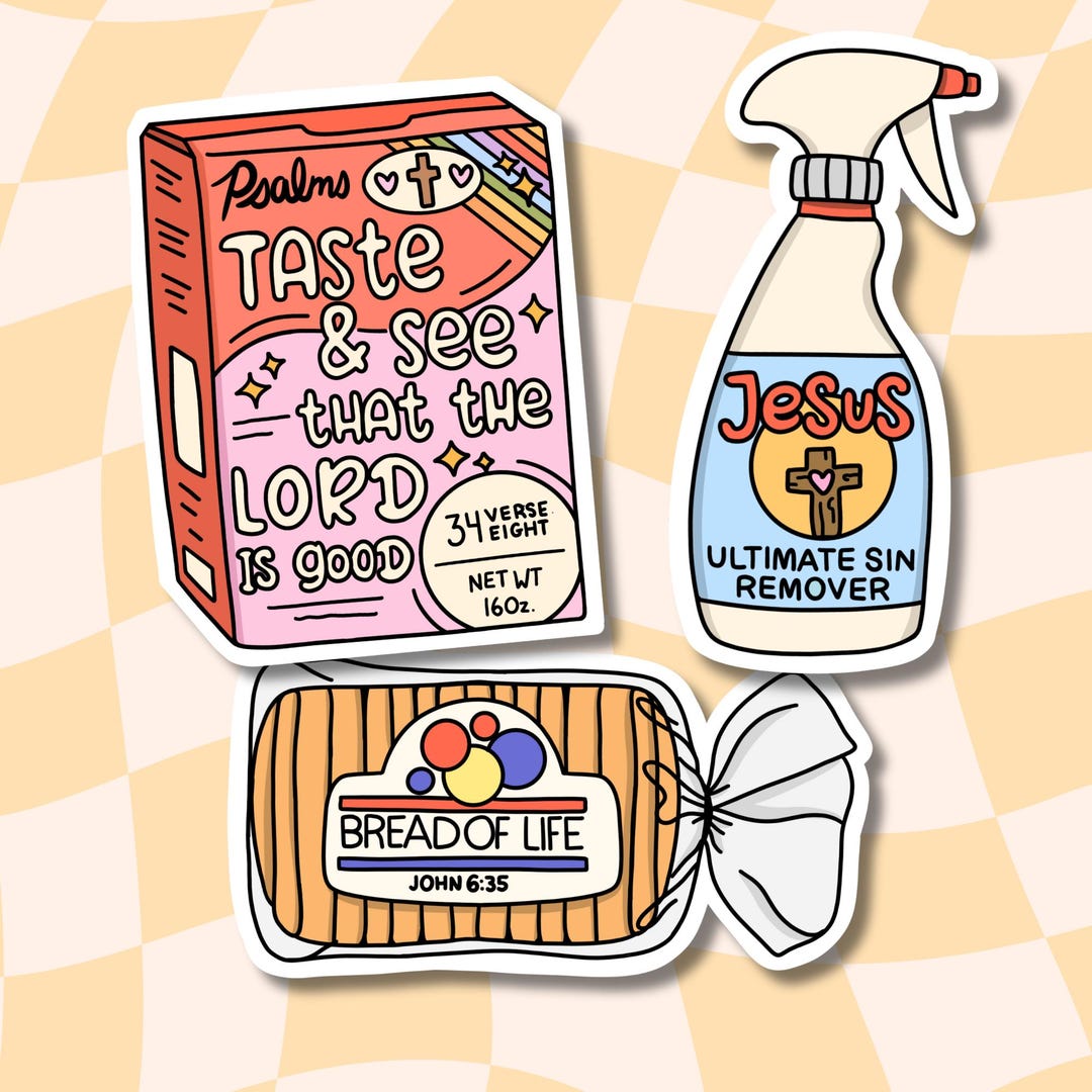 Waterproof Jesus Stickers: Bible Faith Decals - Etsy Australia