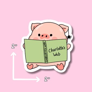 Pig Sticker || Waterproof || Charlottes Web || Summer Stickers ...