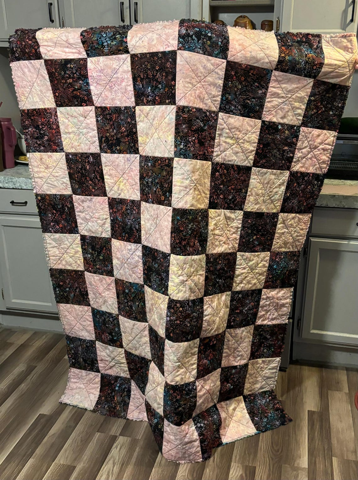 Colorful Batik Rag Quilt - Etsy