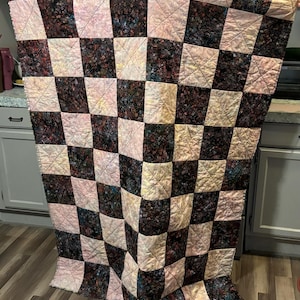 Colorful Batik Rag Quilt - Etsy