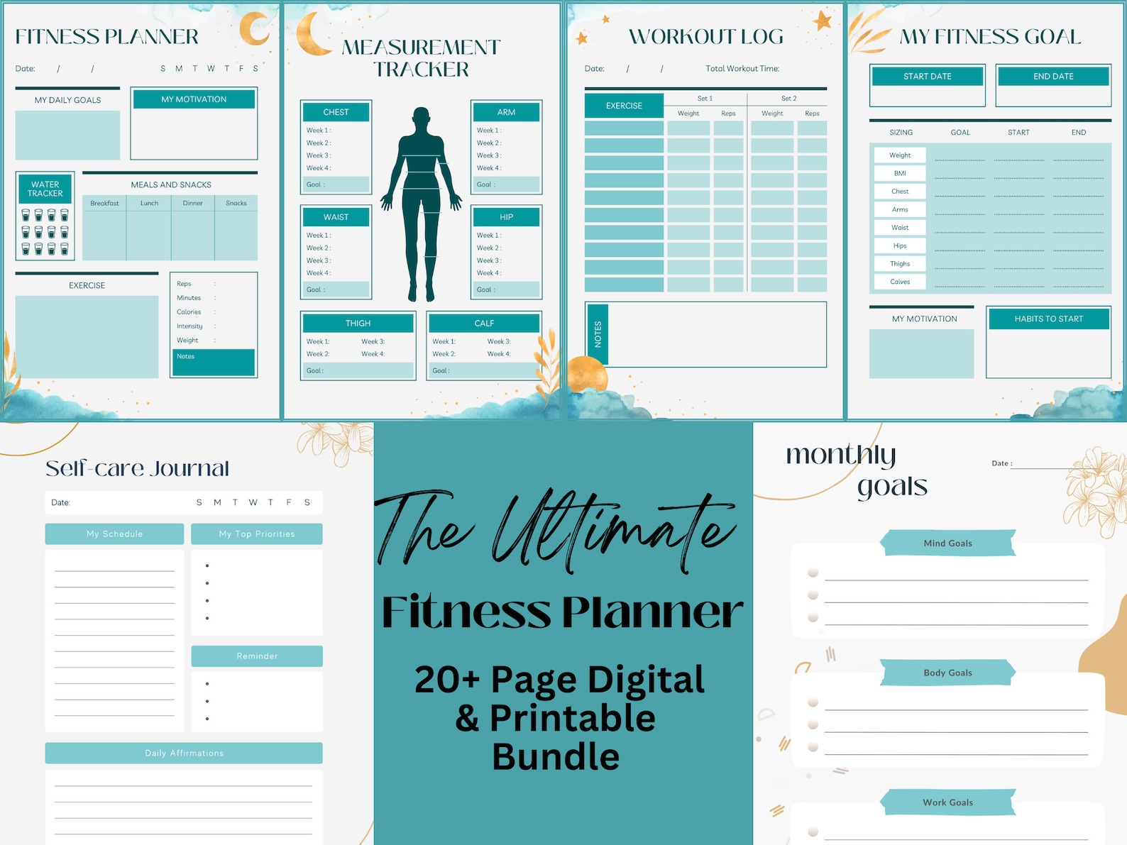 The Ultimate Fitness Planner - Etsy