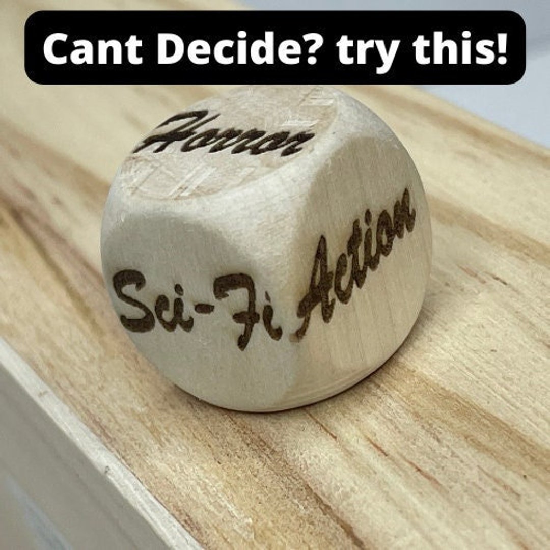 Movie Decider Dice. A Great Gift for Friends, Family & Loved Ones Fun ...