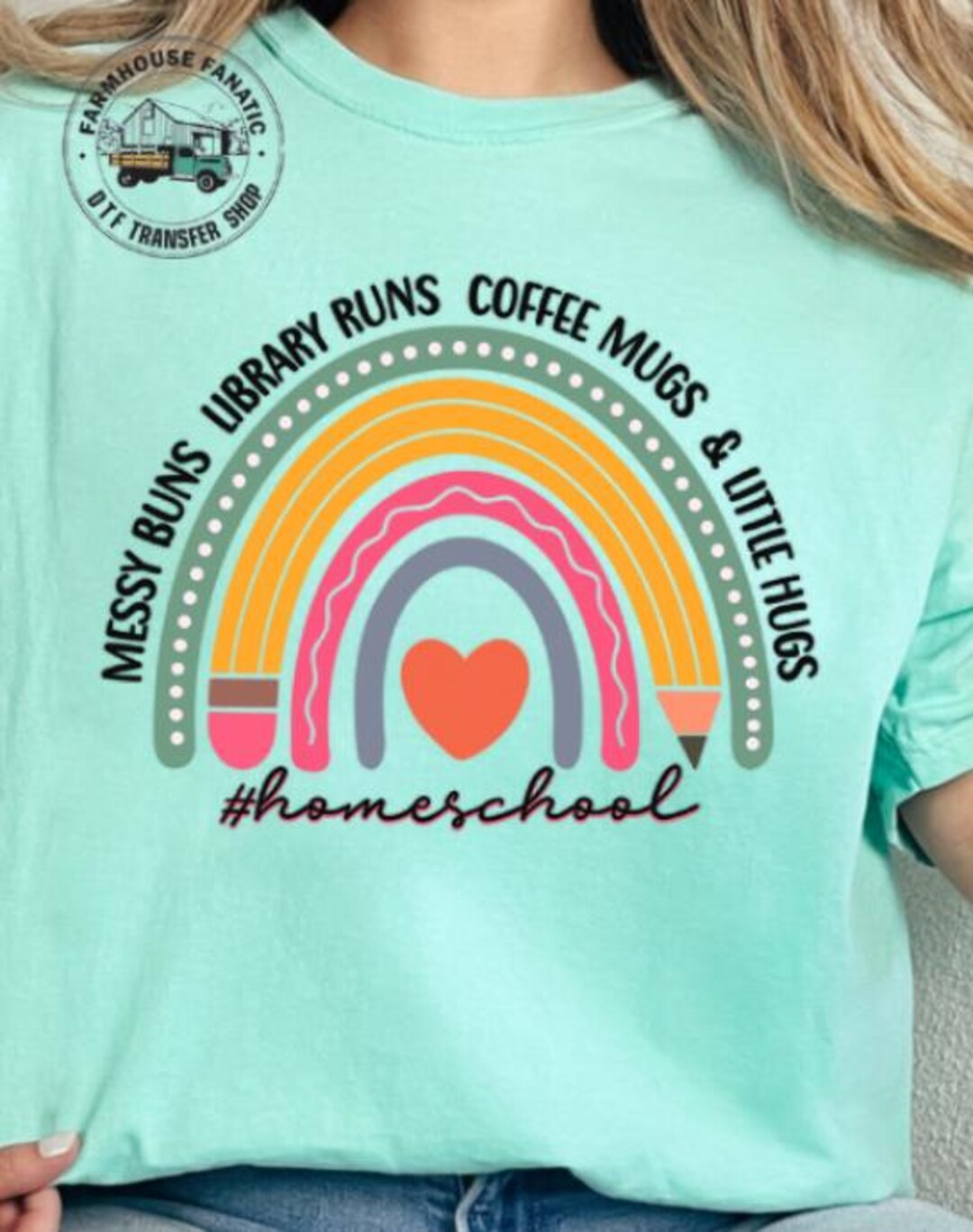 Messy Buns Library Runs Coffee Mugs & Little Hugs - Ready to Press DTF ...