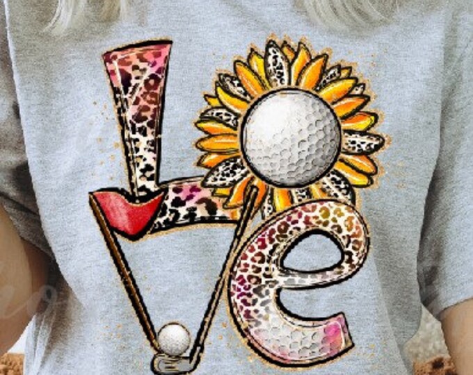 Golf Flag Golf Design DTF. Ready to Press, Heat Transfer, Gift for Her ...