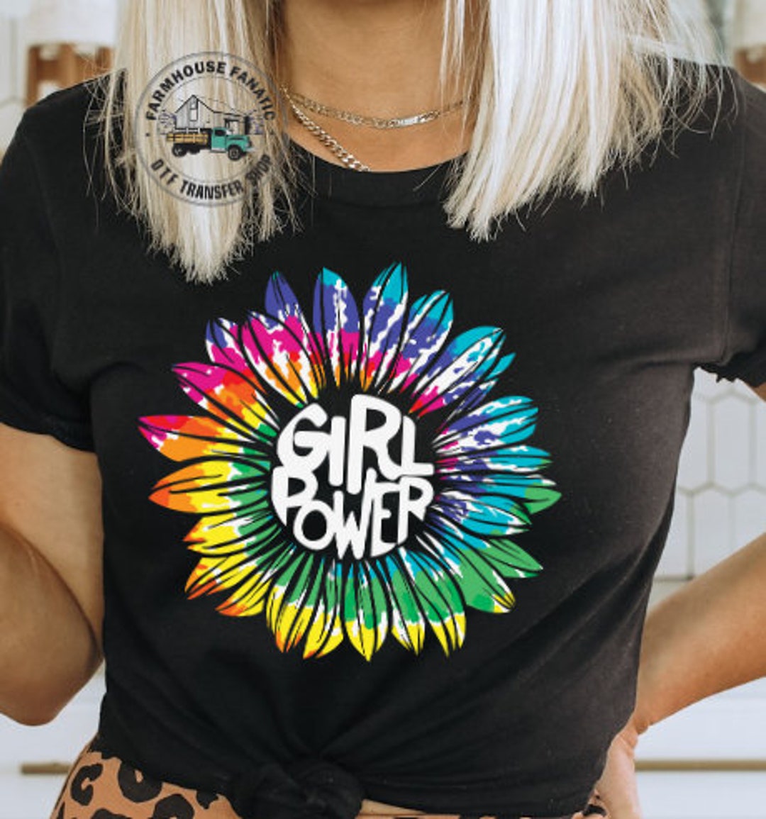 Girl Power DTF Print Design DTF Transfer Print Summer Design - Etsy