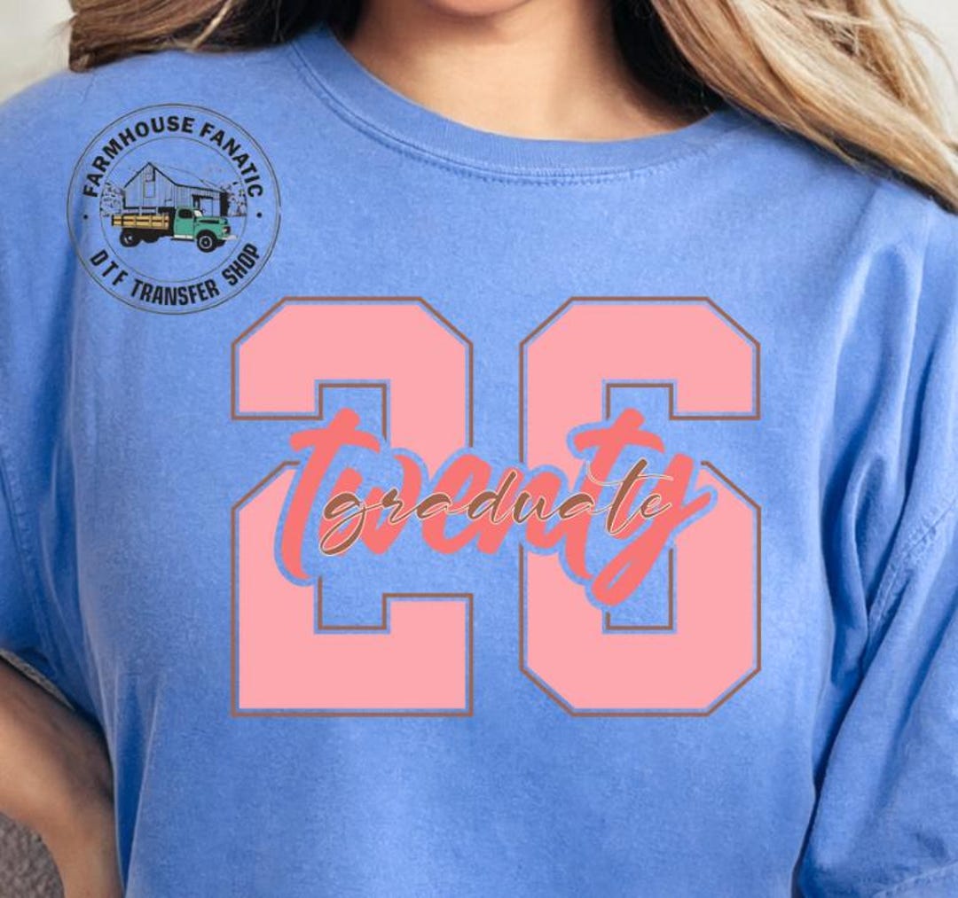 Class of 2026 Pink Design - Direct to Film Transfer - Ready to Press ...