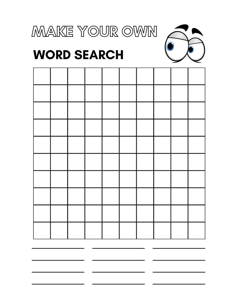 5 Word Search And 2 Make Your Own Etsy