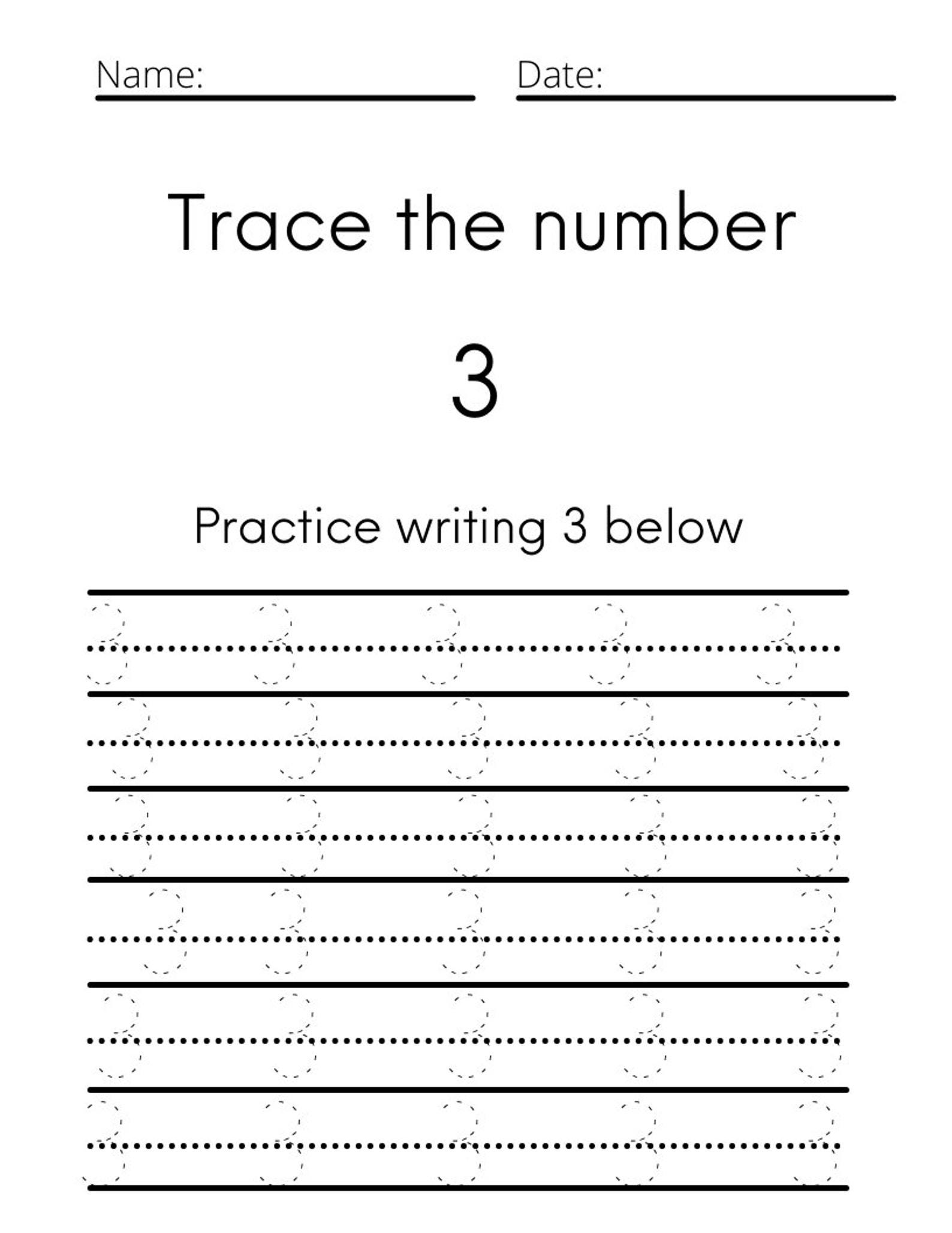 Tracing My Numbers 1-28 - Etsy