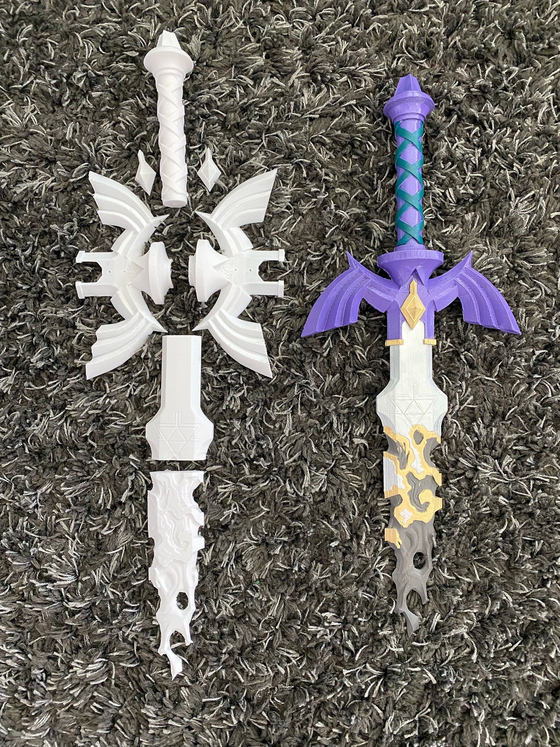 Corrupted Master Sword the Legend of Zelda Tears of the Kingdom - Etsy
