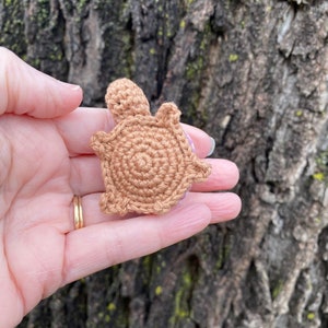 Tiny Plushie Turtle, Tiny Faded Purple Turtle, Pinkish/purple Amigurumi ...