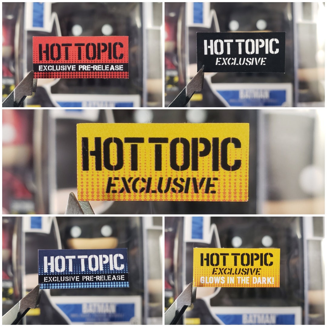 Exclusive Hot Topic, Hot Topic Glow, Pre-release, Blue and Hot Topic ... Exclusive Hot Topic, Hot Topic Glow, Pre-release, Blue and Hot Topic ...