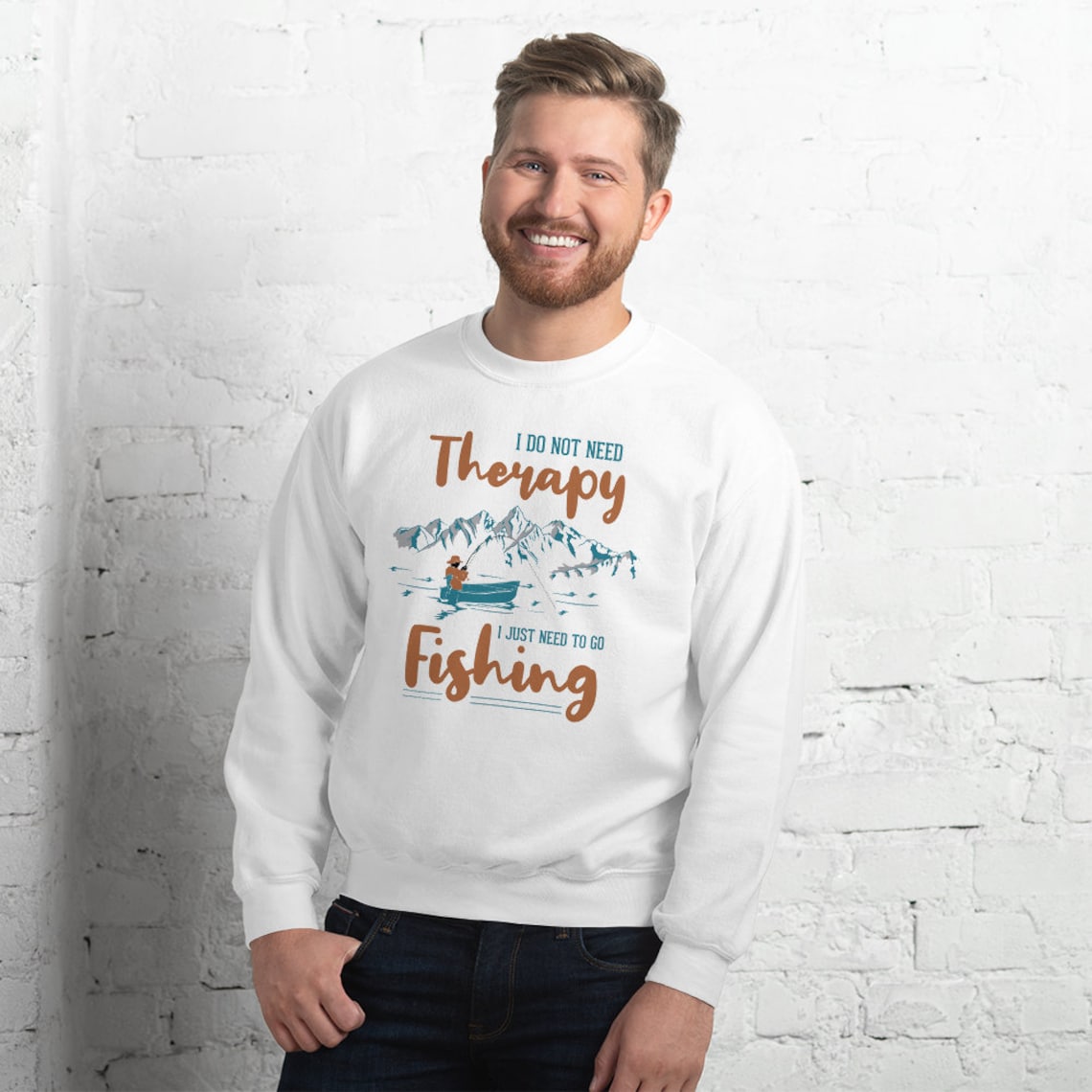 Fishing Unisex Crew Neck Sweatshirt - Etsy