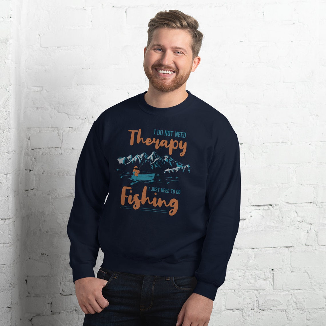 Fishing Unisex Crew Neck Sweatshirt - Etsy