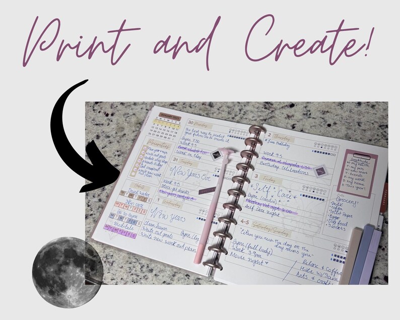 2026 Witchy Weekly Planner Insert: A4/US Letter (digital Download) - Etsy