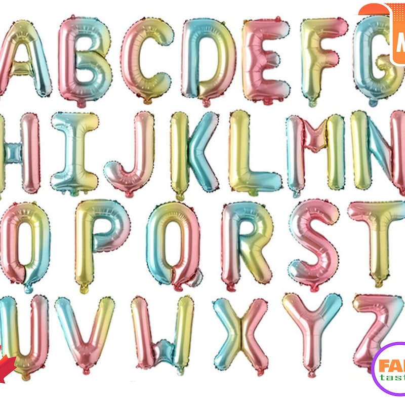 Balloon Letters - Etsy