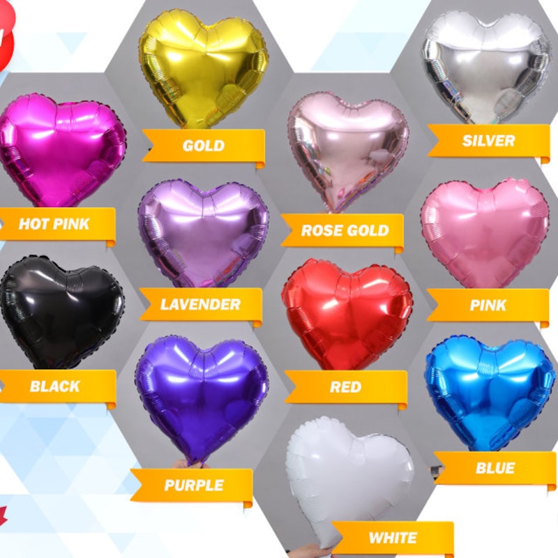 Helium Heart Balloons - Etsy