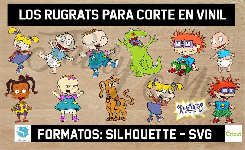 12 Rugrats Cartoon SVG Files in Total/package for Cricut, SVG, Layers ...